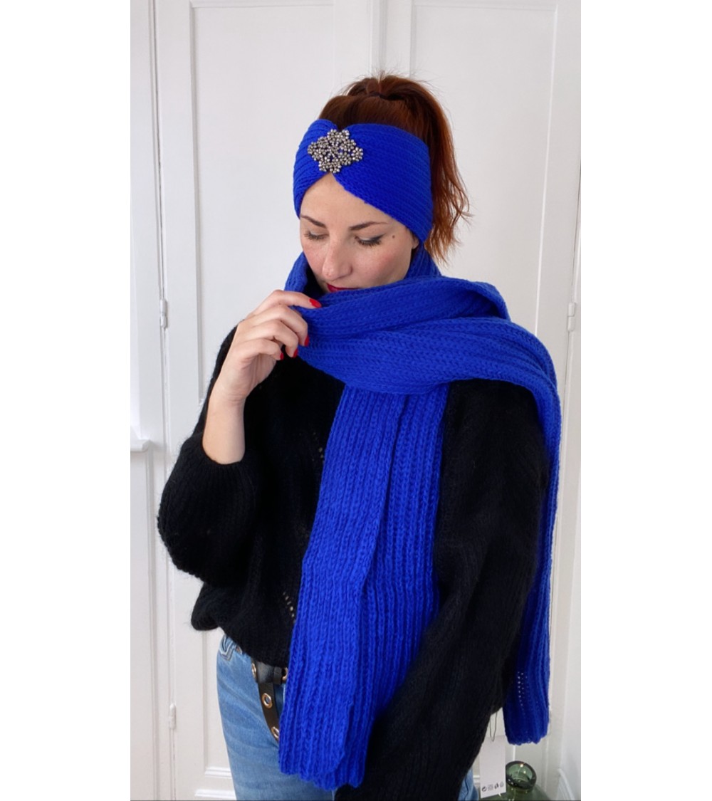 Écharpe bleue